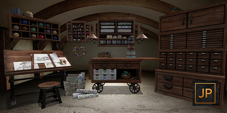 Second Life Marketplace - *AF* Craft Room 06 - Thread Cubbies