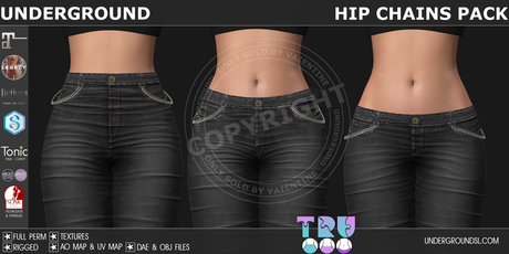 Second Life Marketplace - [UG TRU] HIP CHAINS - DAE - FULL PERM