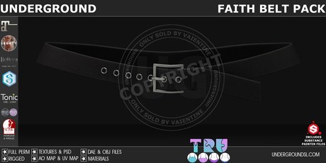 Second Life Marketplace - [UG TRU] FAITH BELT - DAE - FULL PERM