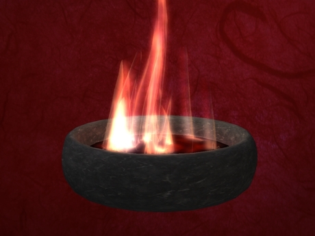 Second Life Marketplace - Obsidian fire - gothic fireplace