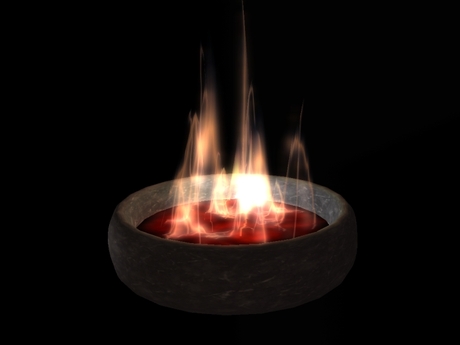 Second Life Marketplace - Obsidian fire - gothic fireplace