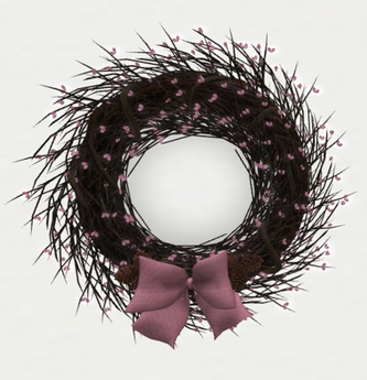 Second Life Marketplace - ::A&A:: Winter Berries Wreath Gacha - Purple