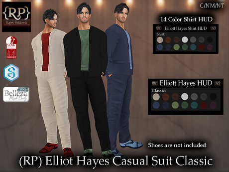 Second Life Marketplace - (RP) Elliot Hayes Casual Suit Classic Hudded
