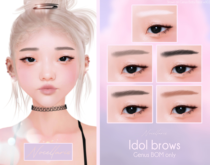 Second Life Marketplace - Nocellaris Idol Brows DEMO
