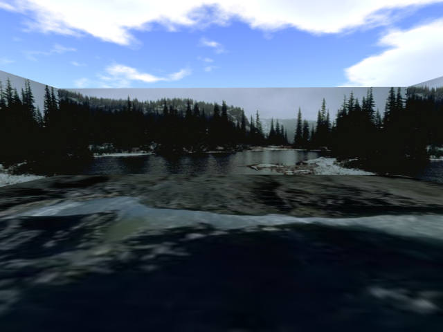 Second Life Marketplace - Winter forest lake 20x20 sky box/ surround