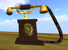 Second Life Marketplace - Home Antique Telephone Phone Decoration