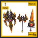 Second Life Marketplace - ::Disturbed:: Skull Fantasy Weapons Pack ...