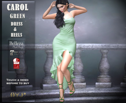 Second Life Marketplace - !! FABULOUS & SEXY DRESS MESH !! CAROL GREEN ...