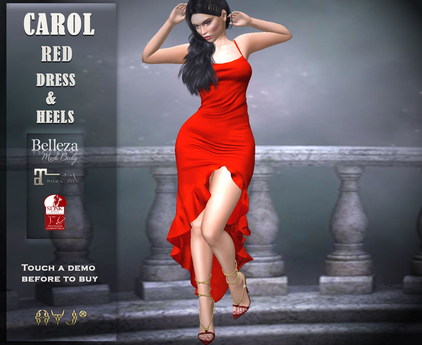 Second Life Marketplace - !! FABULOUS & SEXY DRESS MESH !! CAROL RED ...
