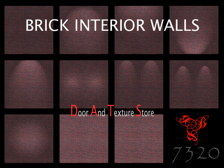 Second Life Marketplace - Brick Wall Textures, Interior Design Textures ...