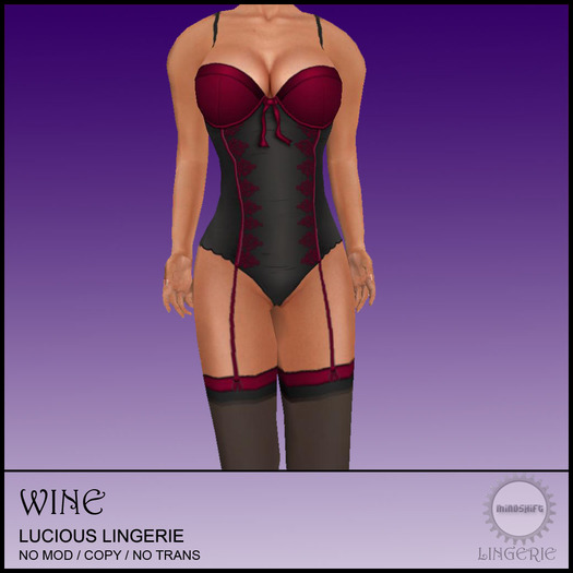 Second Life Marketplace Mindshift Luscious Lingerie Wine