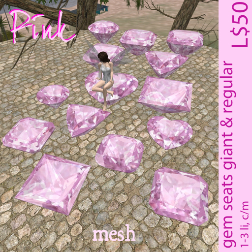 Second Life Marketplace - Pink Gem Seats
