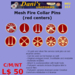 Second Life Marketplace - Mesh Fire Collar Pins (Red)