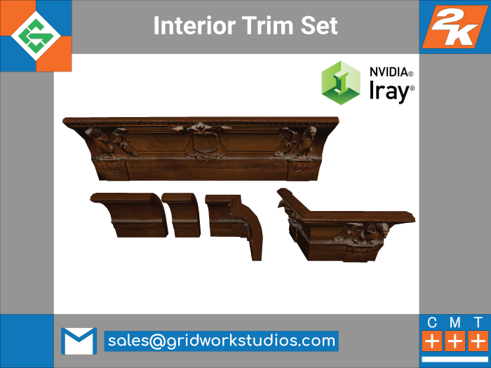 Second Life Marketplace - MESH: Interior Trim Set