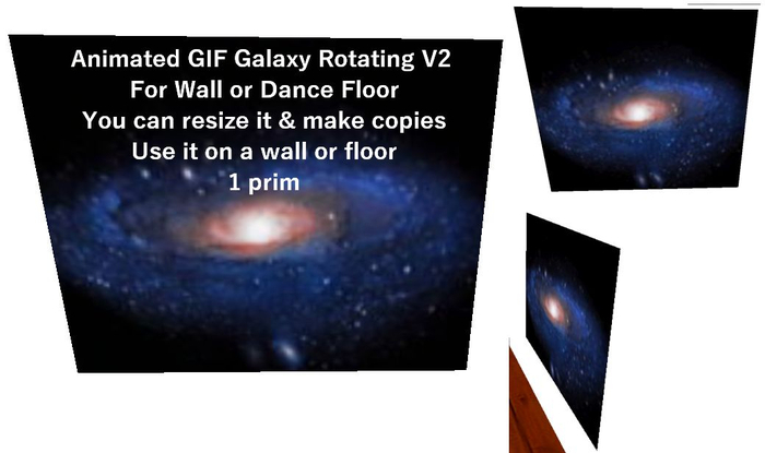 Second Life Marketplace - Animated GIF Galaxy Rotating V2 for Wall or ...