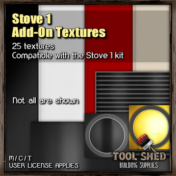 Second Life Marketplace - Tool Shed - Stove 1 Add-On Textures
