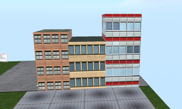 Second Life Marketplace - Apartment Row Dummy Bldgs