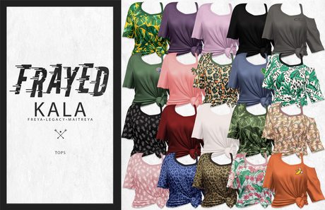 Second Life Marketplace - Frayed - Kala Top - Fatpack