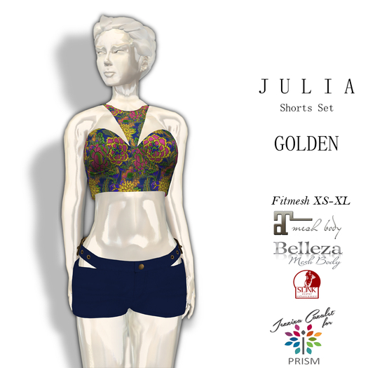 Second Life Marketplace - Prism Julia Shorts Set by Jezzixa Cazalet ...