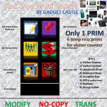 Second Life Marketplace - Shop Multi Gadget (By Gadget Castle)