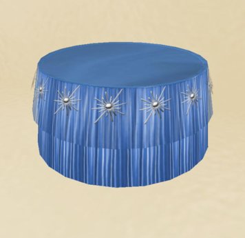 Second Life Marketplace - ~Blue/Silver Themed Party Table! COPYABLE