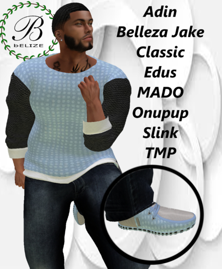 Second Life Marketplace - Anthony for Adin, Belleza Jake, Classic, Edus ...