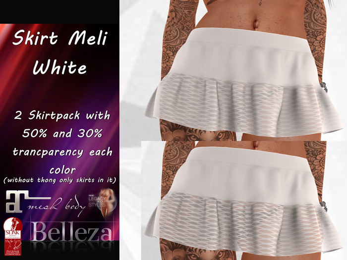 Second Life Marketplace - {RP} Skirt Meli White