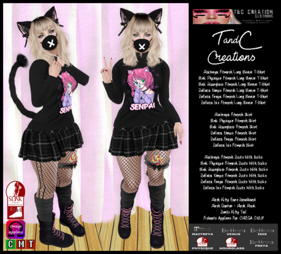Second Life Marketplace - T&C ::: Senpai ::: Kawaii NEKO Omega/Maitreya ...