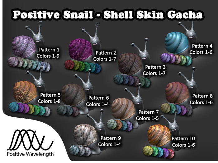 Second Life Marketplace - Positive Snail - Shell Skin Gacha