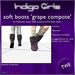 Second Life Marketplace - Indigo Girls soft boots-grapecompote-TWE+ [wear]