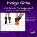 Second Life Marketplace - Indigo Girls soft boots-orangepeel-TWE+ [wear]