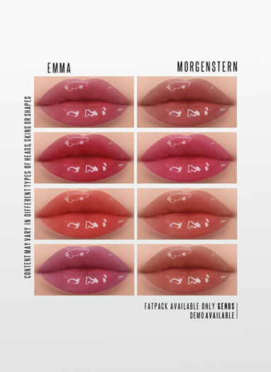 Second Life Marketplace - MORGENSTERN: EMMA LIPSTICK [GENUS]