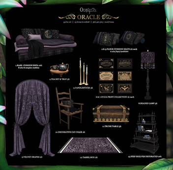 Second Life Marketplace - Oubliette- Oracle Step Shelves (bagged)