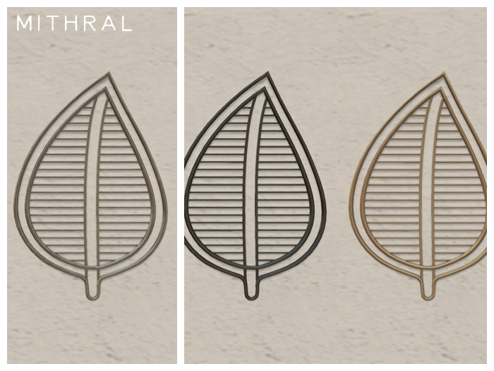 Second Life Marketplace - Mithral * Leaf Art (Metal Pack)