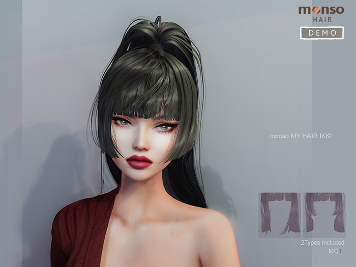 Second Life Marketplace - [monso] My Hair - Ikki (demo)