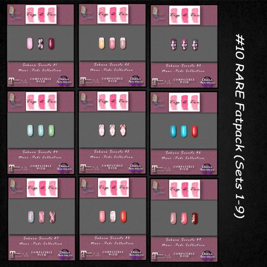 Second Life Marketplace - Sakura Secrets #4 ~ Tip 2 Toe Mani Pedi ...