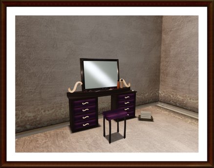 Second Life Marketplace - esbe design-Dressing Table Brown