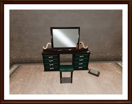 Second Life Marketplace - esbe design-Dressing Table Brown