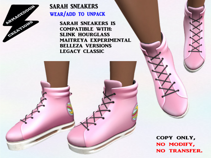 Second Life Marketplace - SARAH SNEAKERS