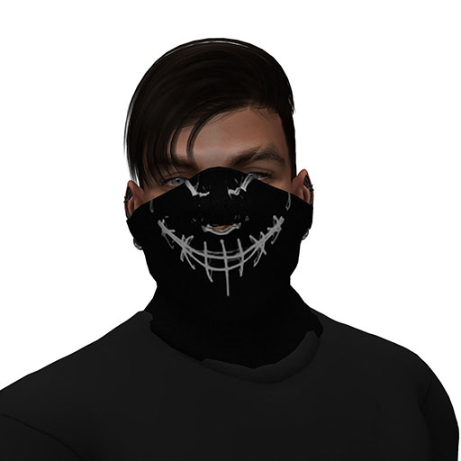 Second Life Marketplace - Stitched Smile Mask Rigged ADD