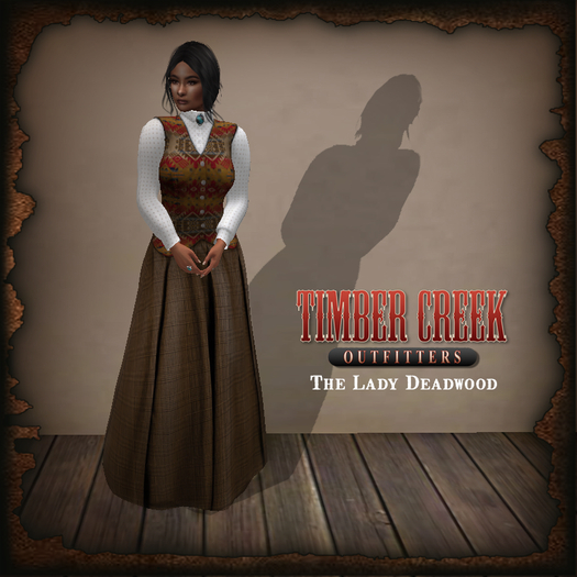 Second Life Marketplace - [Timber Creek] Lady Deadwood-Sioux-Skirt ...