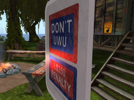 Second Life Marketplace - *PD* DON'T UWU Sign