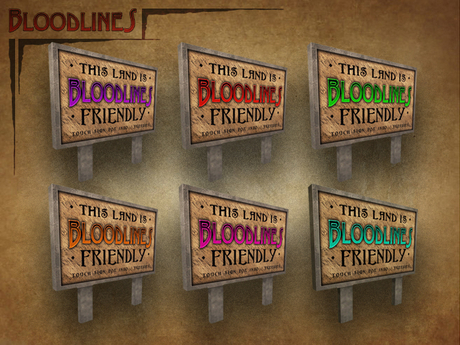 Second Life Marketplace - Bloodlines Friendly Signs