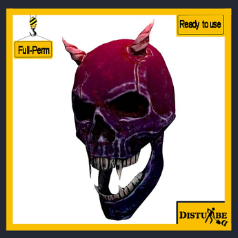 Second Life Marketplace - ::DisturbeD:: Vampire Skull - FULL PERM MESH