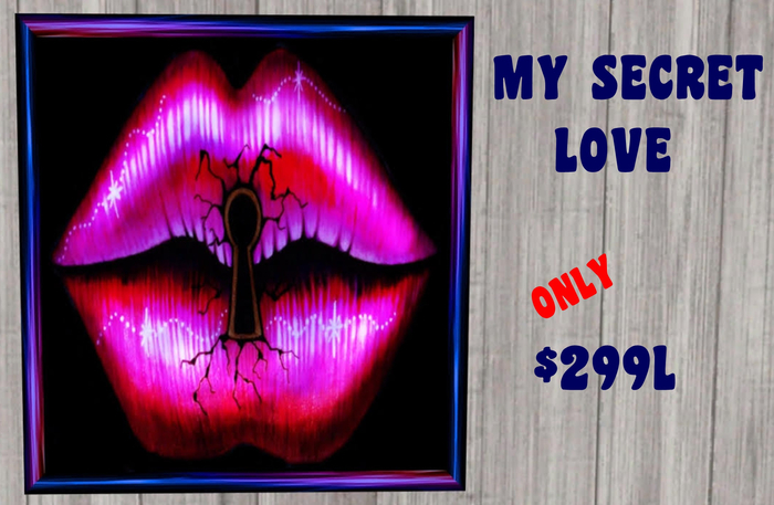 Second Life Marketplace - MY SECRET LOVE ON BLACK-ONLY $299 ARTIST EDITION