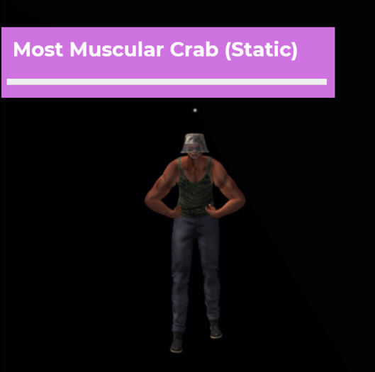 Second Life Marketplace - [Pose Ball] Most Muscular Crab (Static)