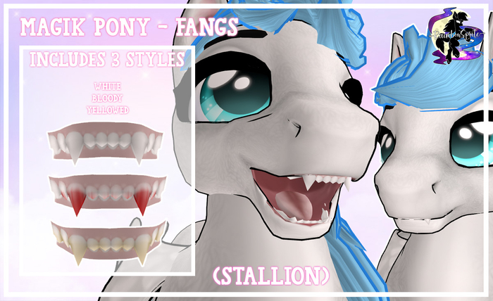 Second Life Marketplace - Magik Pony - Fangs (Stallion)