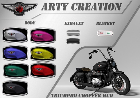 Second Life Marketplace - Triumpho Chopper By Arty Crea