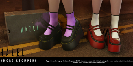 Second Life Marketplace - HAZEL - Amore Stompers - Pink