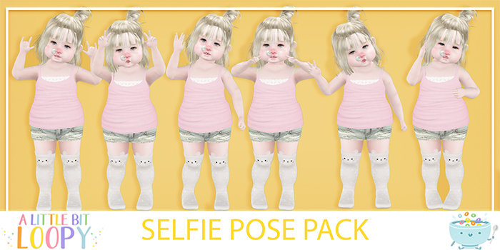 Second Life Marketplace - A Little Bit Loopy ~ Selfie Pose Pack (wear me)